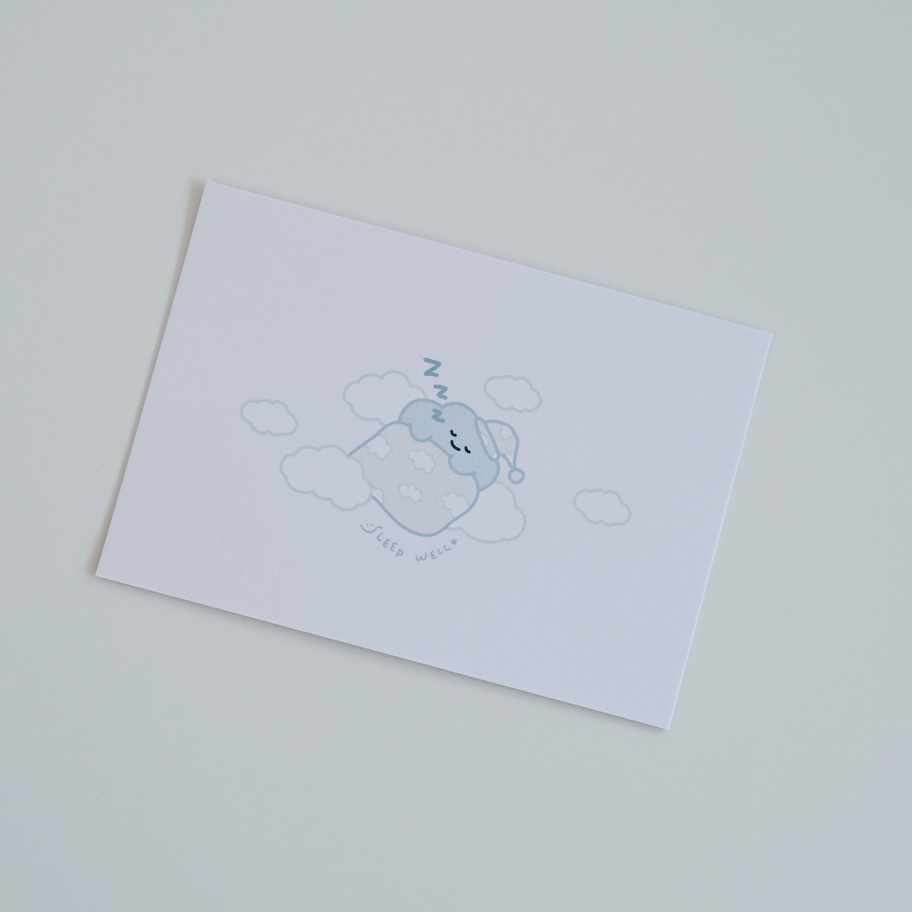 [Square Shop] Good Night Xibao Postcard Universal Card Birthday Travel ...