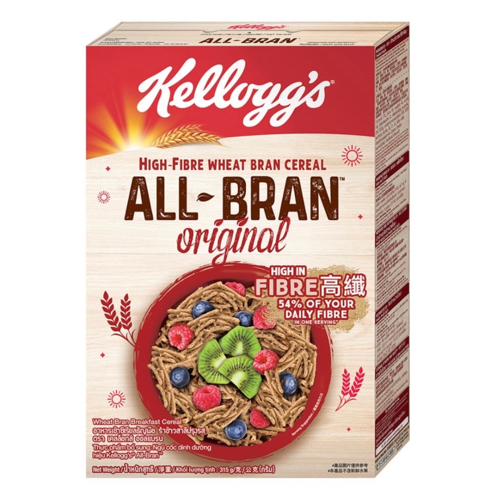 [Orange Shop] Kellogg's High Fiber Wheat Bran 315g Breakfast Cereal ...