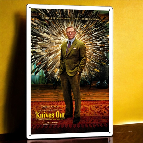 Daniel Craig Movie Male Star Poster Tin Painting Collection Various ...