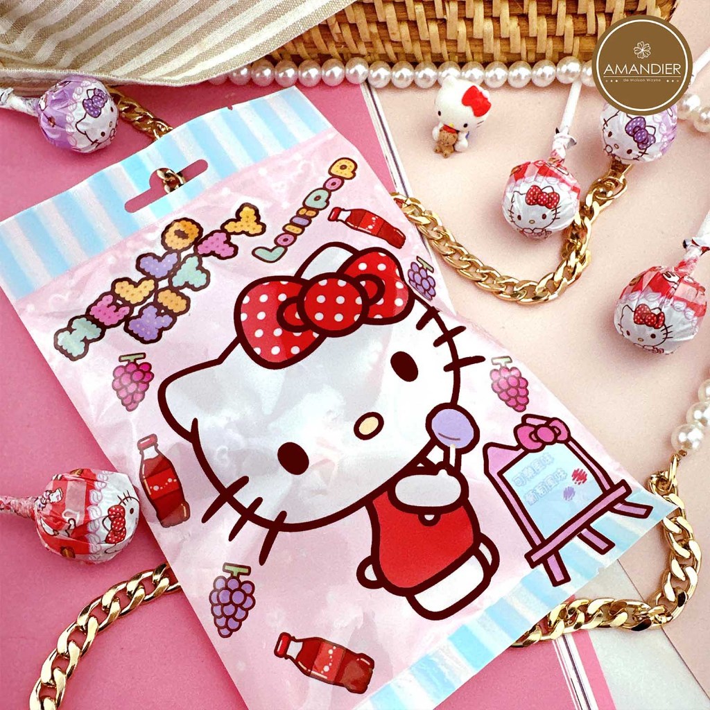 Hello Kitty Lollipop (Cola Flavor/Grape Flavor) (Total 6 Pieces ...