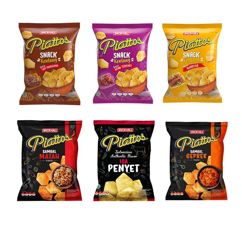 Indonesia Piattos Jackn 'Jill Potato Crisps sambal matah Spicy Chips ...