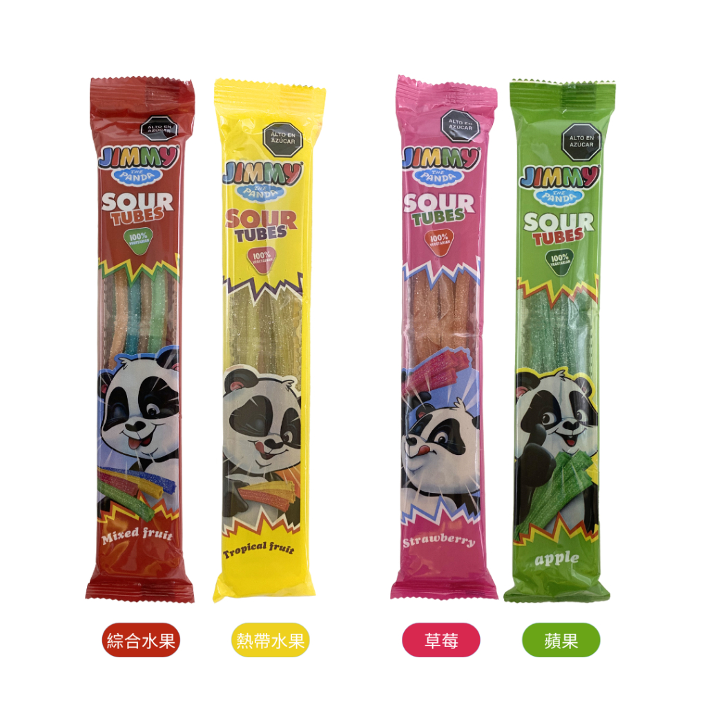 Turkey Jimmy The Panda Sour Bar Candy Mixed Fruit/Tropical Fruit ...
