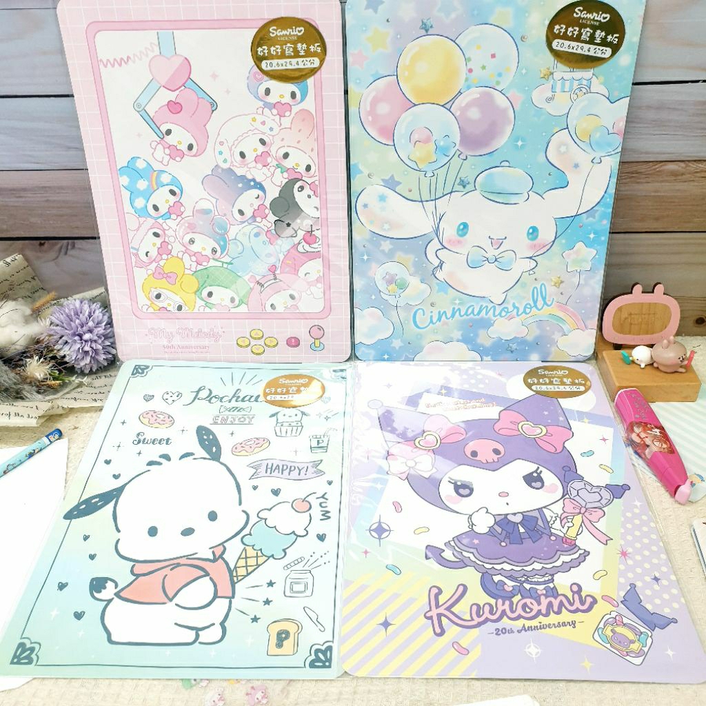 Sanrio Backing Board 13k Write Well Kuromi Big-Eared Dog Melody Nine ...
