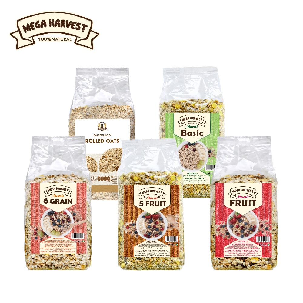 Original Flavor [Mega Harvest] German Natural Grain Flakes 1,000g ...