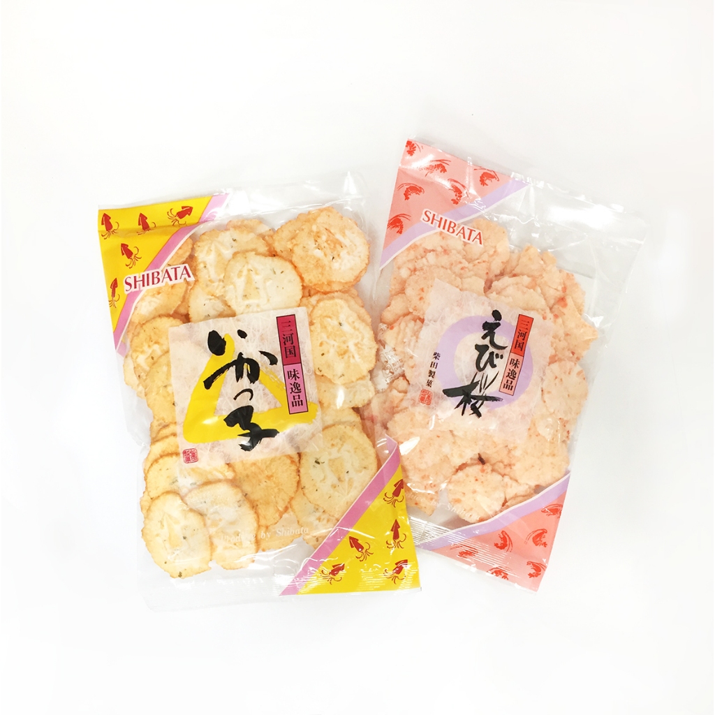 Shibada Mikakura Shrimp Cake Sakura Cuttlefish Squid Senbei Japan ...