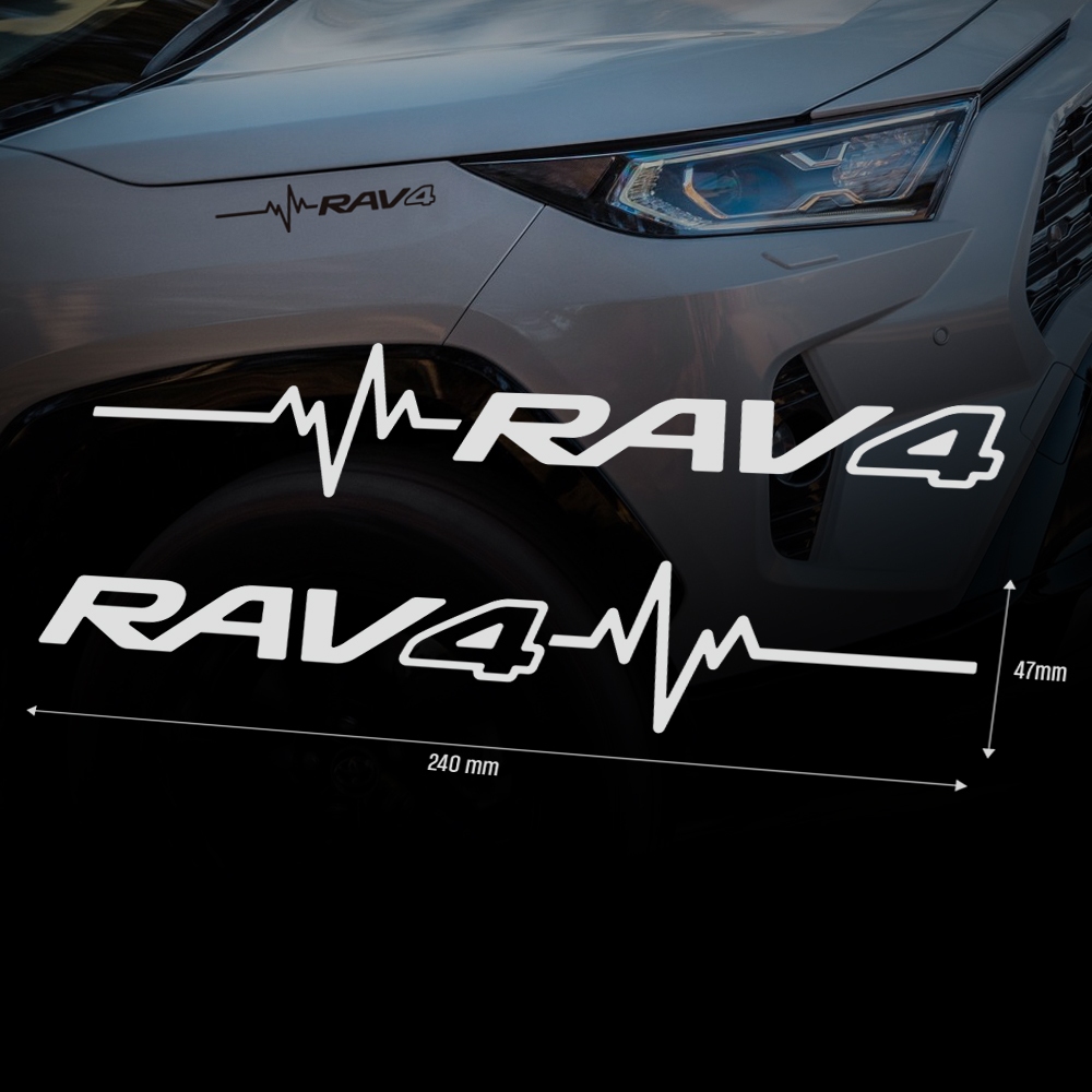 Xiii _ TOYOTA RAV4 Heart Car Sticker (One Left Right Each) | Shopee ...