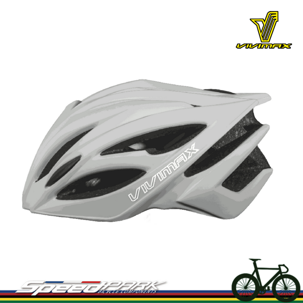 [Speed Park] VIVIMAX X1 Bicycle Helmet {Matte Gray L/XL} Asian Head ...