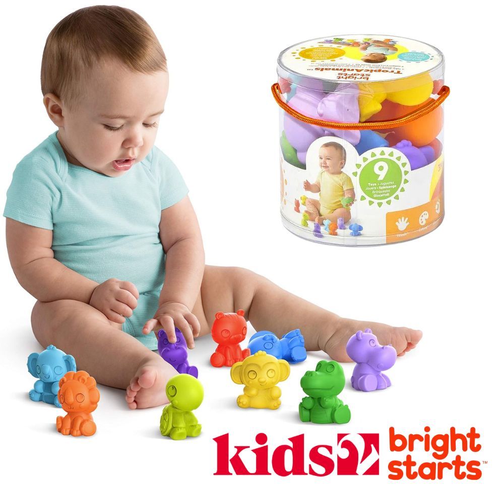 [American kids2] Bright Starts Baby First Set Colorful Zoo BE-12615 ...