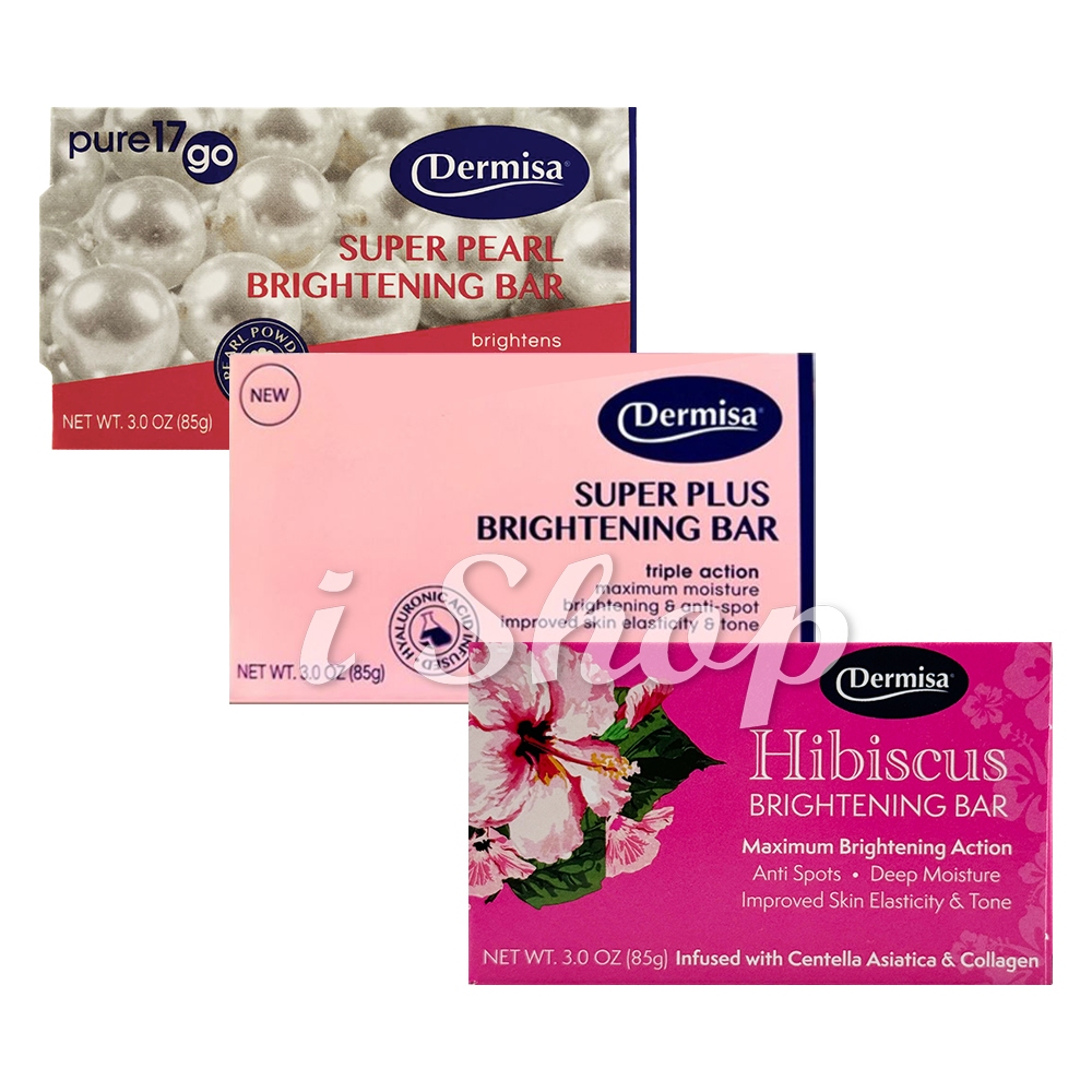 Dermisa Super Plus/Super Pearl/Hibiscus Brightening Bar Bar Soap ...