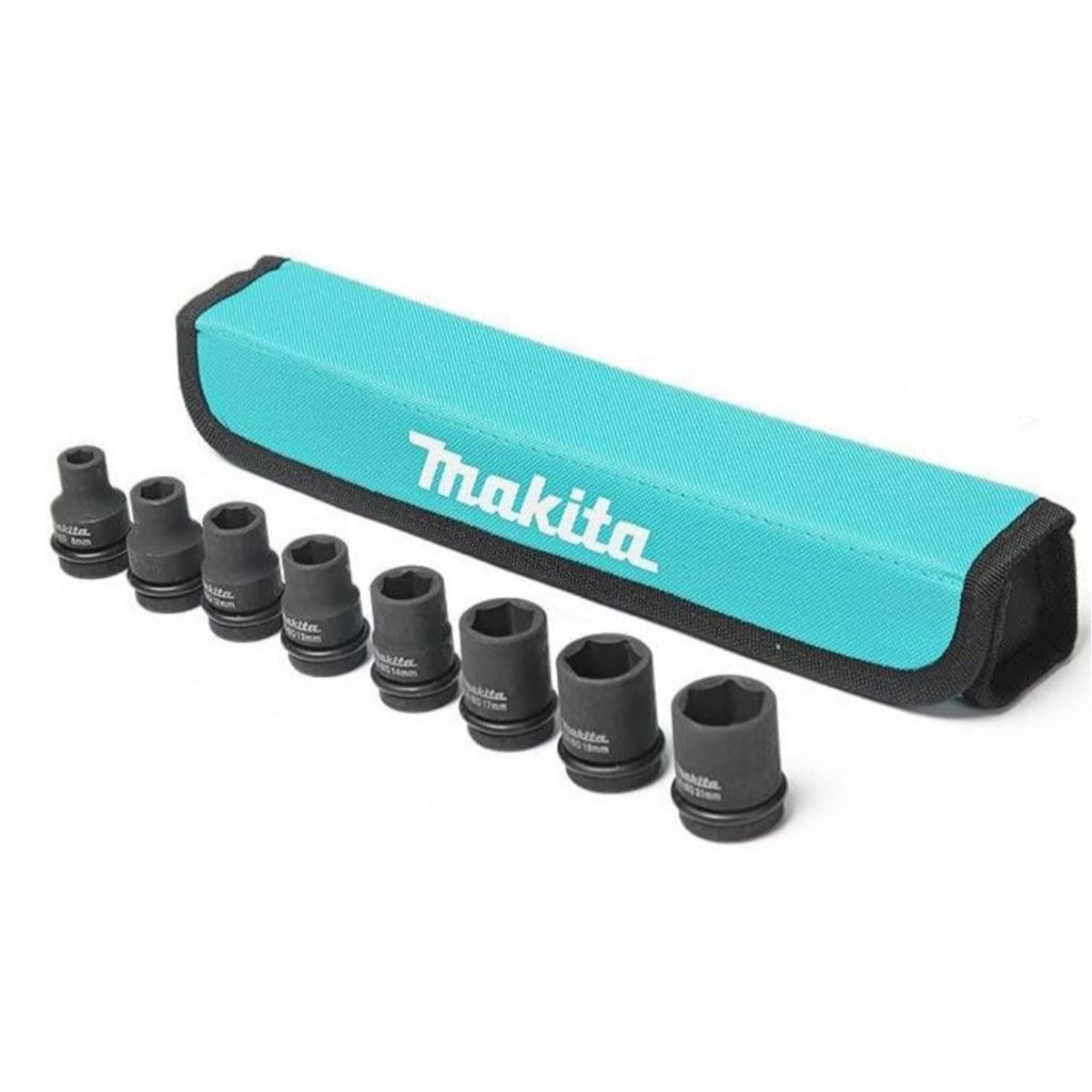 Tax Included Makita Quarter Socket Set Pneumatic Hex 4 Point 8 In E ...