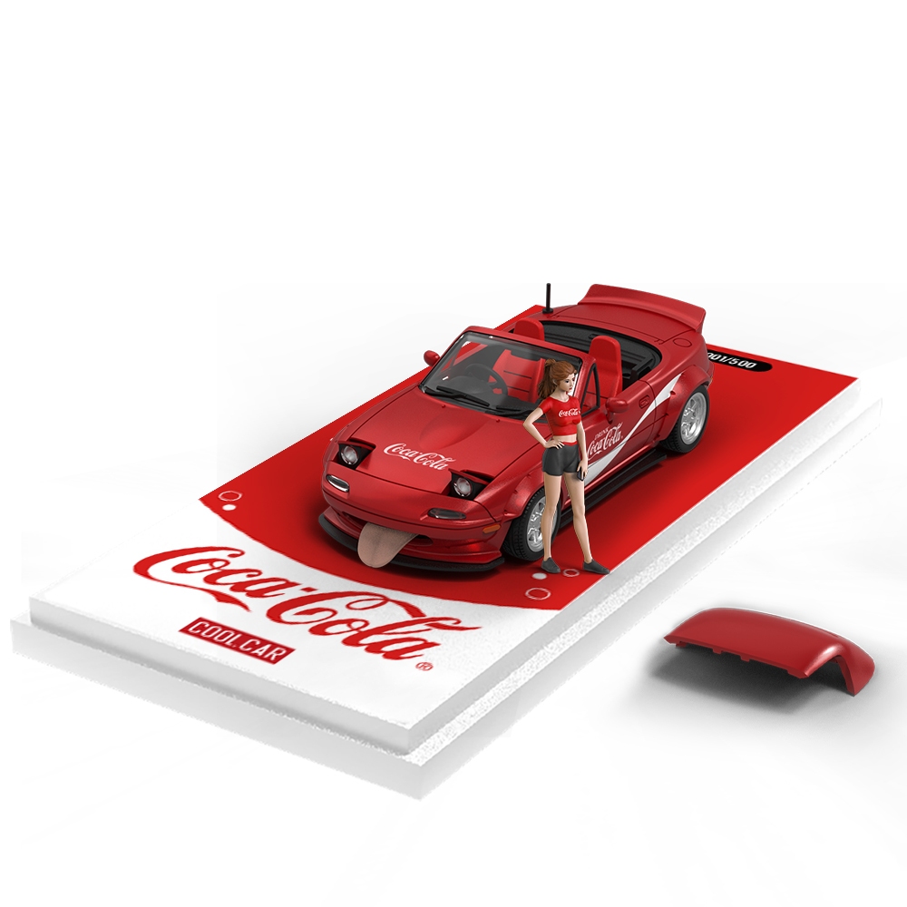 Coca Cola CC 1: 64 Mazda MX-5 Model Car Coca-Cola Coating MX5 Miata ...