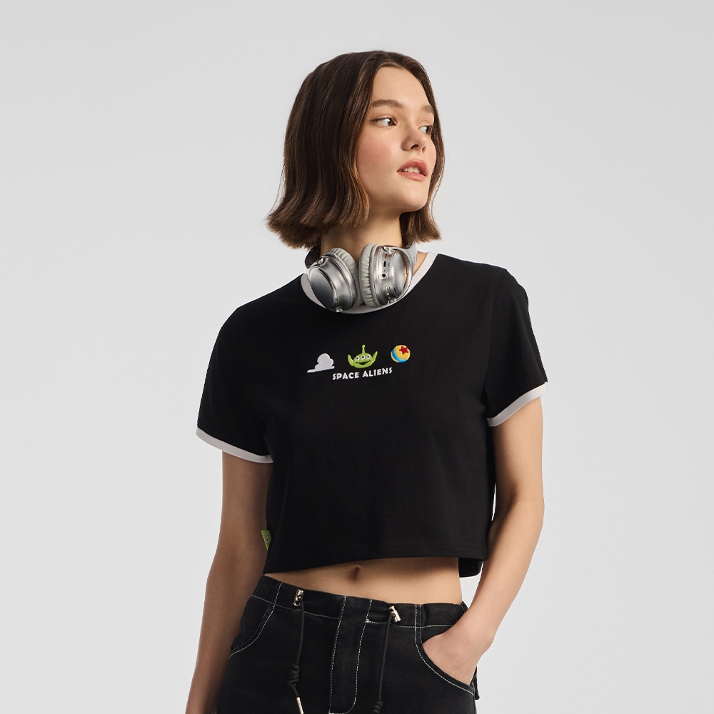 CACO-Three-Eyed Monster Cool Short Top ‧ Couple Style-Female [J2DI068 ...