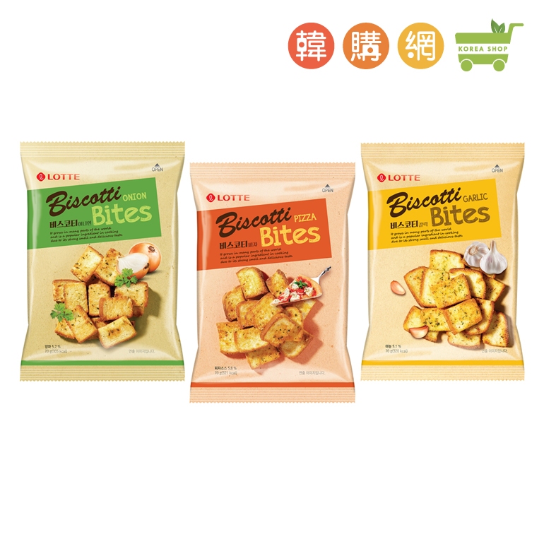 Korea Lotte Bread Cake 70g (Garlic/Pizza/Onion) [Korean Shopping ...