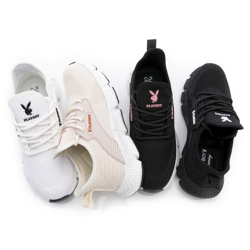 PLAYBOY Zero Gravity Ultimate BOUNCE Popcorn Shoes-White/Black Pink ...