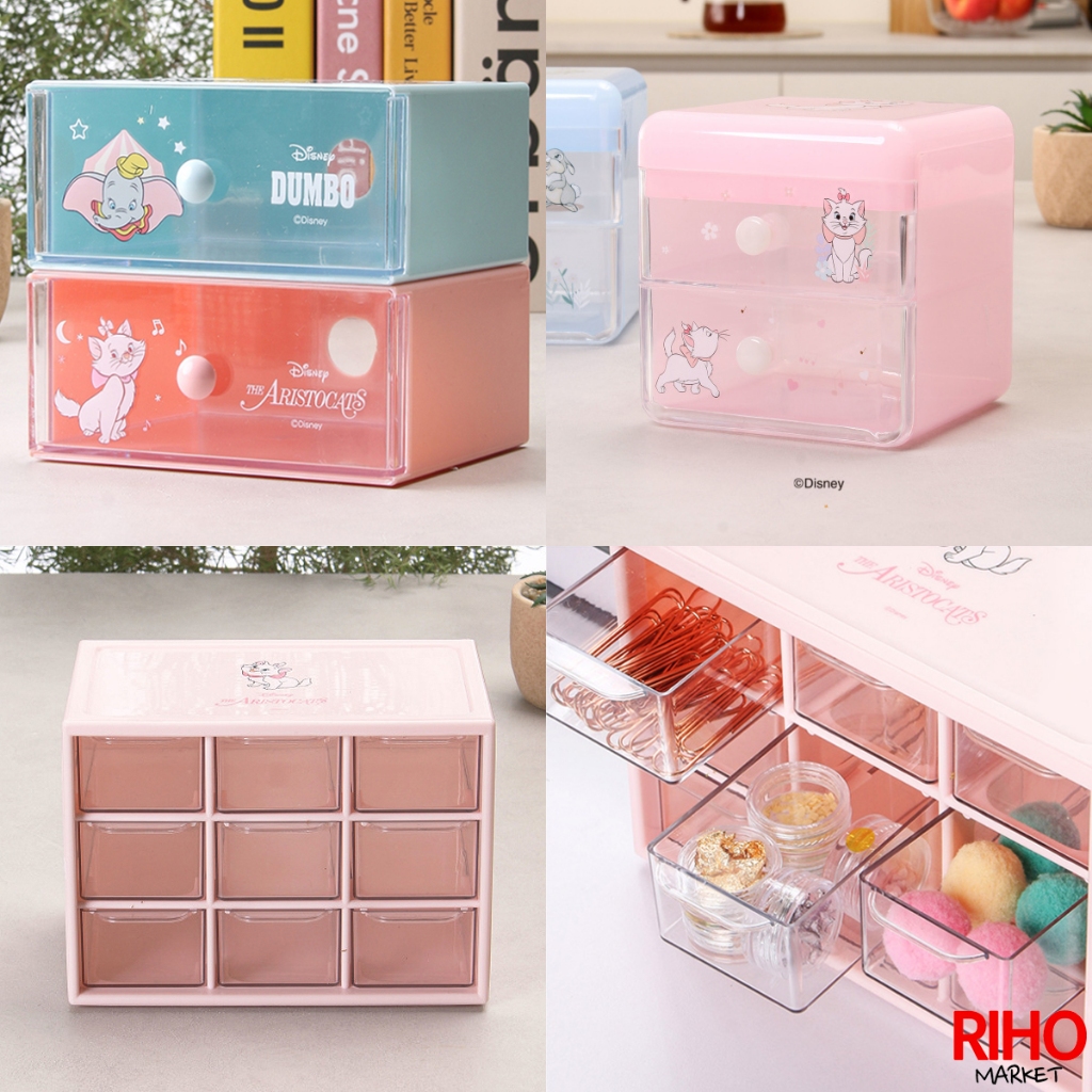 Korea Daiso Stackable Drawer Box Transparent Storage Desktop Organizing ...
