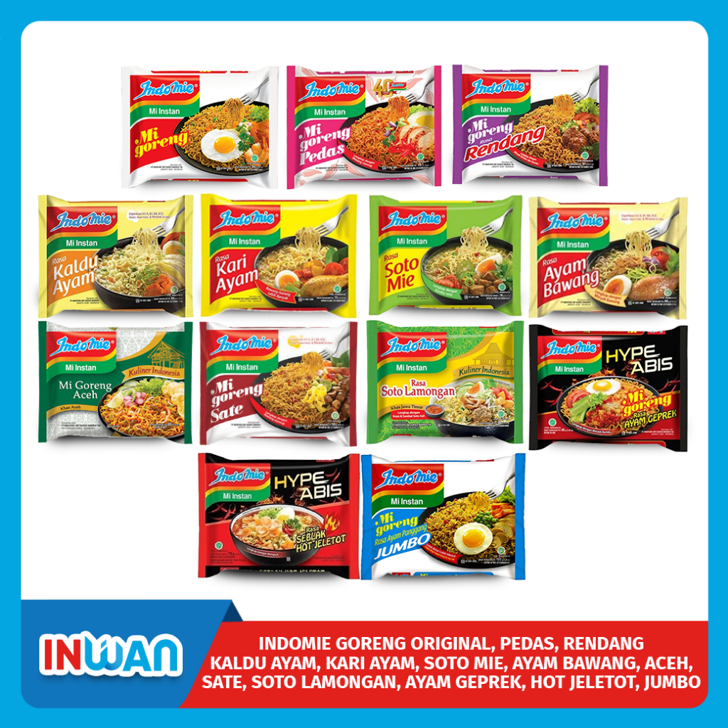 [INWAN INWAN] Indonesia INDOMIE Instant Noodles Yingduo MIE GORENG ...