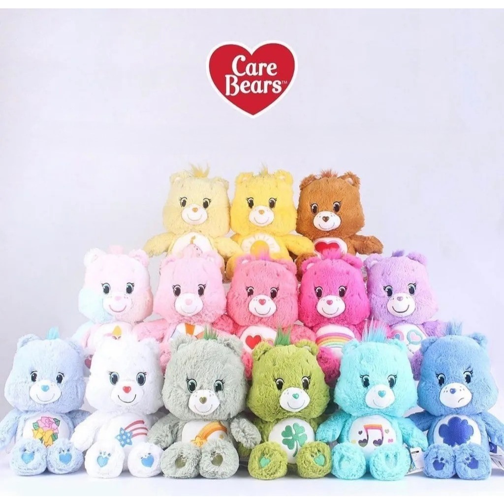 Care Bears Rainbow 25cm-Sharing Bears/Sunshine Bears/Angry Bears/Rainbow Bears/Lucky Bears/Hope ...