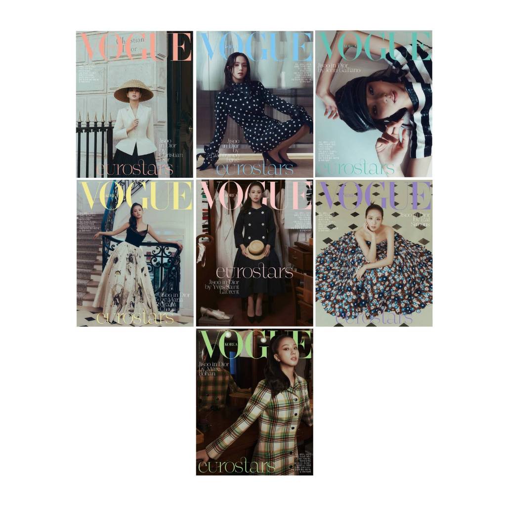 KPM-VOGUE (Korea) April Issue 2025 Seven Covers BLACKPINK-Jisoo Inner ...