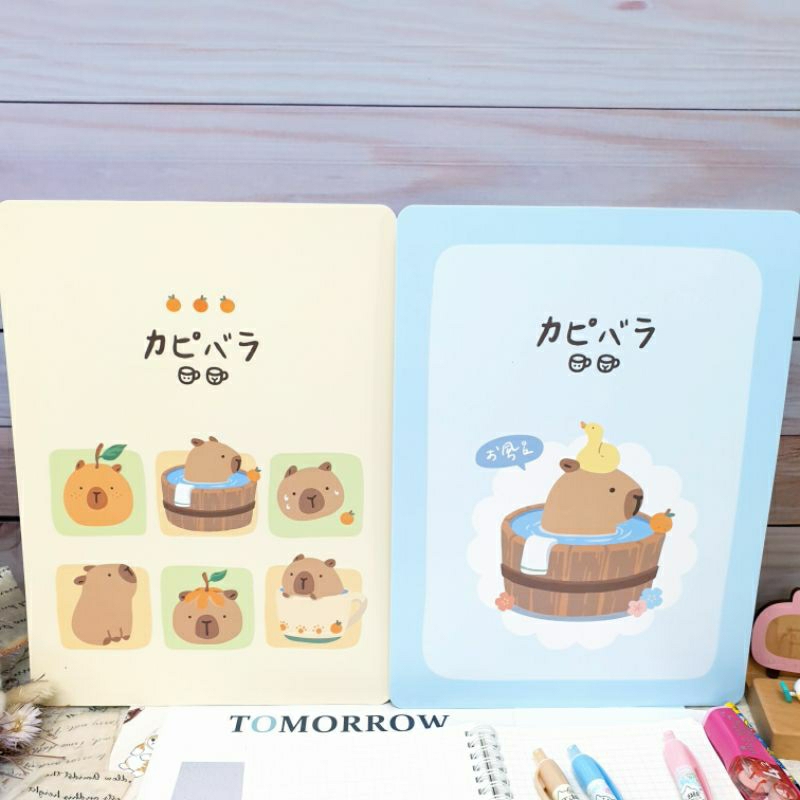 Kapibara A4 Backing Board Nine-Nine Multiplication Table English Letter ...