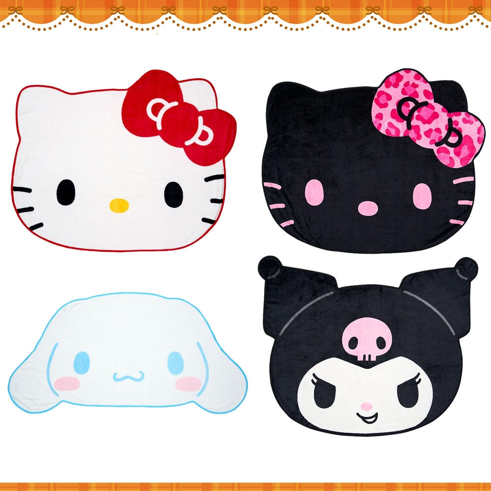 Japan Sanrio Hello kitty Black Big-Eared Dog Kuromi Big Face Shape ...