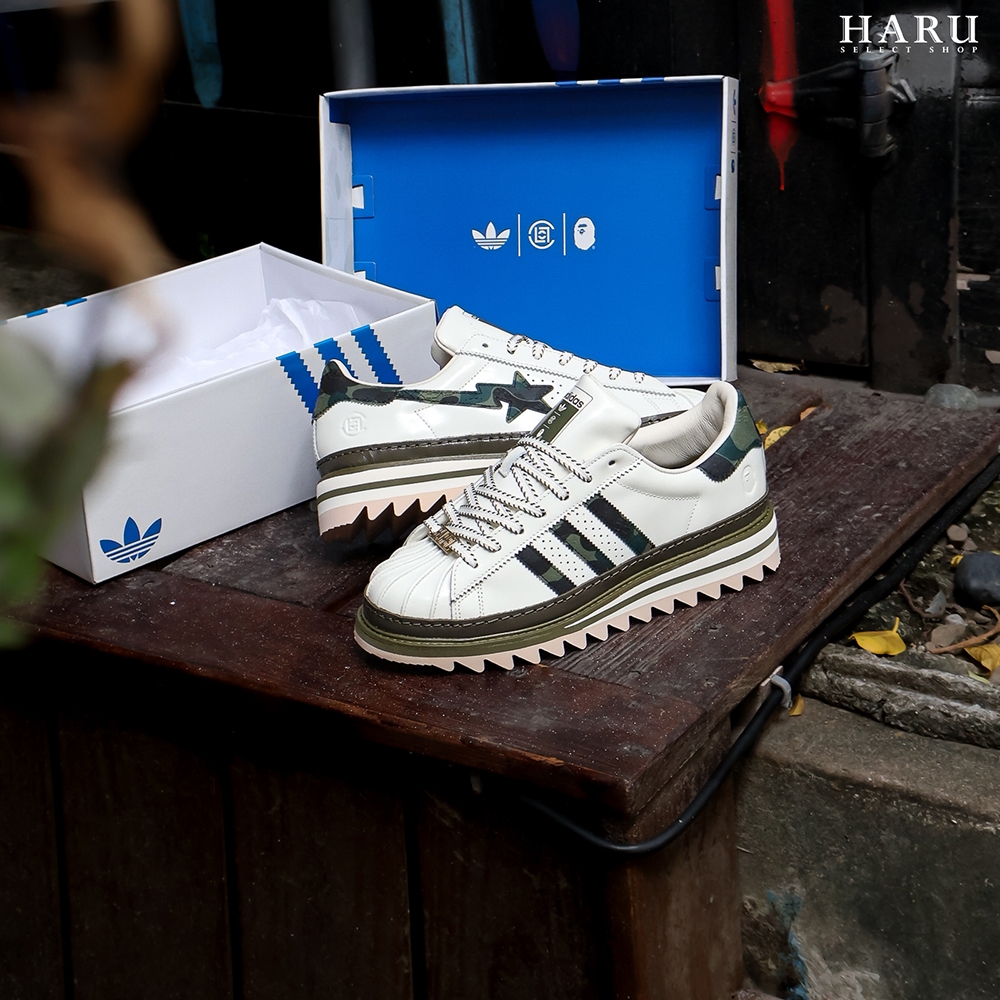Tripartite Joint Name Edidas Chan CLOT x APE x Adidas Superstar Oxford ...