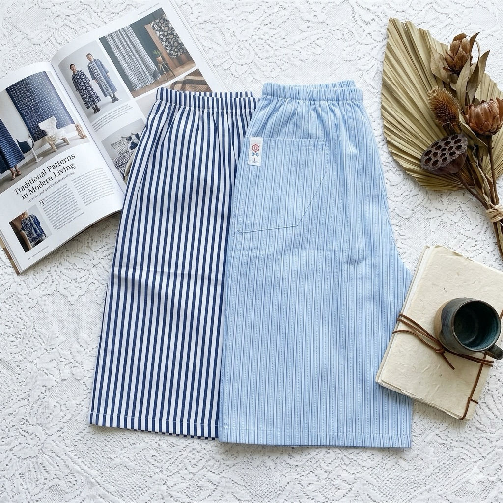 He Kee Brand [Grandpa Long Pajama Pants/Thin Style/Elder Style] Cotton ...