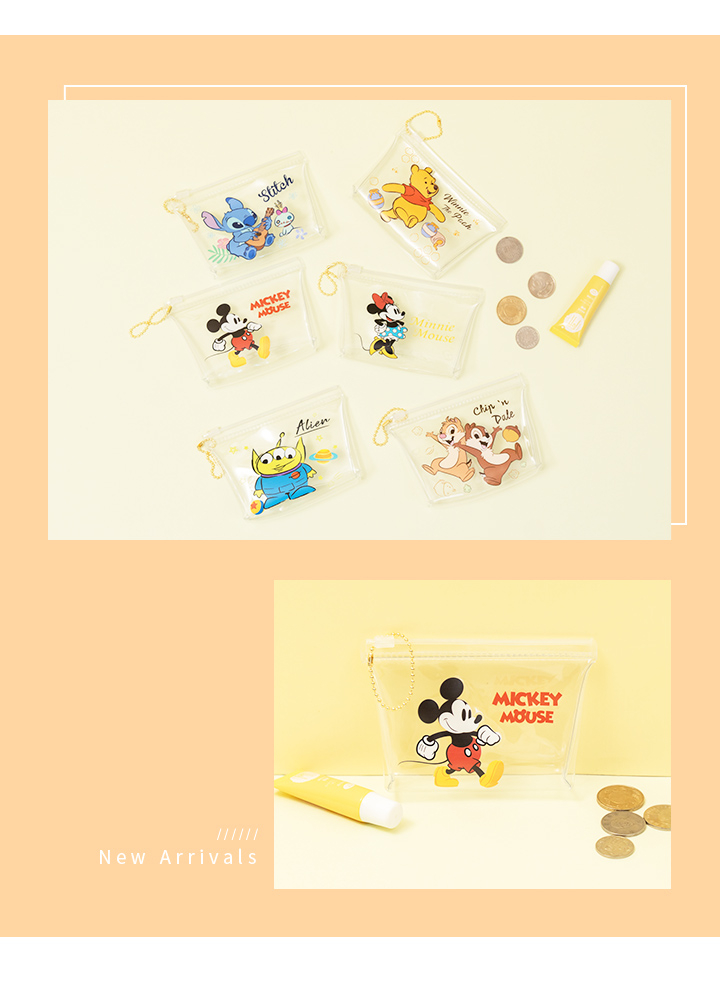 Disney Disney|Disney Zipper Transparent Trapezoidal Coin Purse Mickey ...