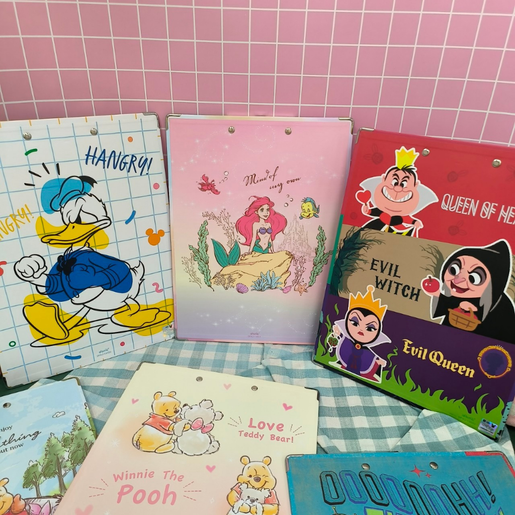 Disney A4 Board Folder Stationery Version Office Storage Mickey Pooh ...