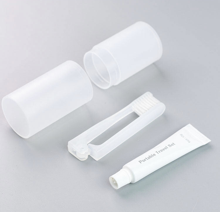 Toothbrush Toothpaste travel set Muji Style Storage Portable Folding ...