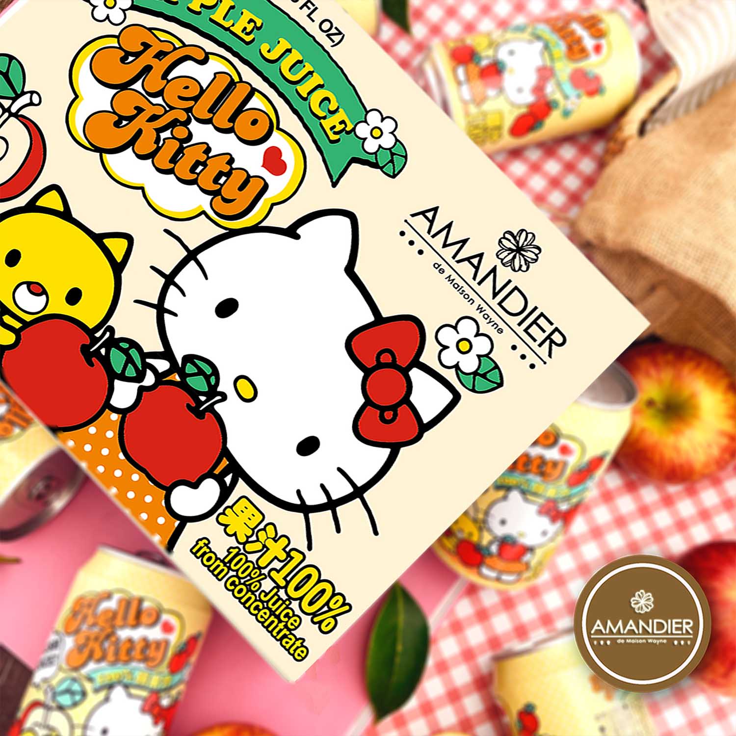 Hello Kitty 100% Apple Juice (12pcs Per Box) | Shopee Singapore
