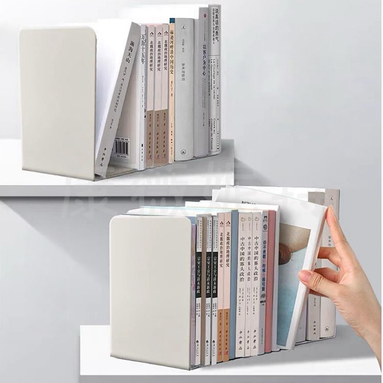 Plain Color Bookends [L-Shaped Bookshelf/Acrylic] Standing Book Muji ...