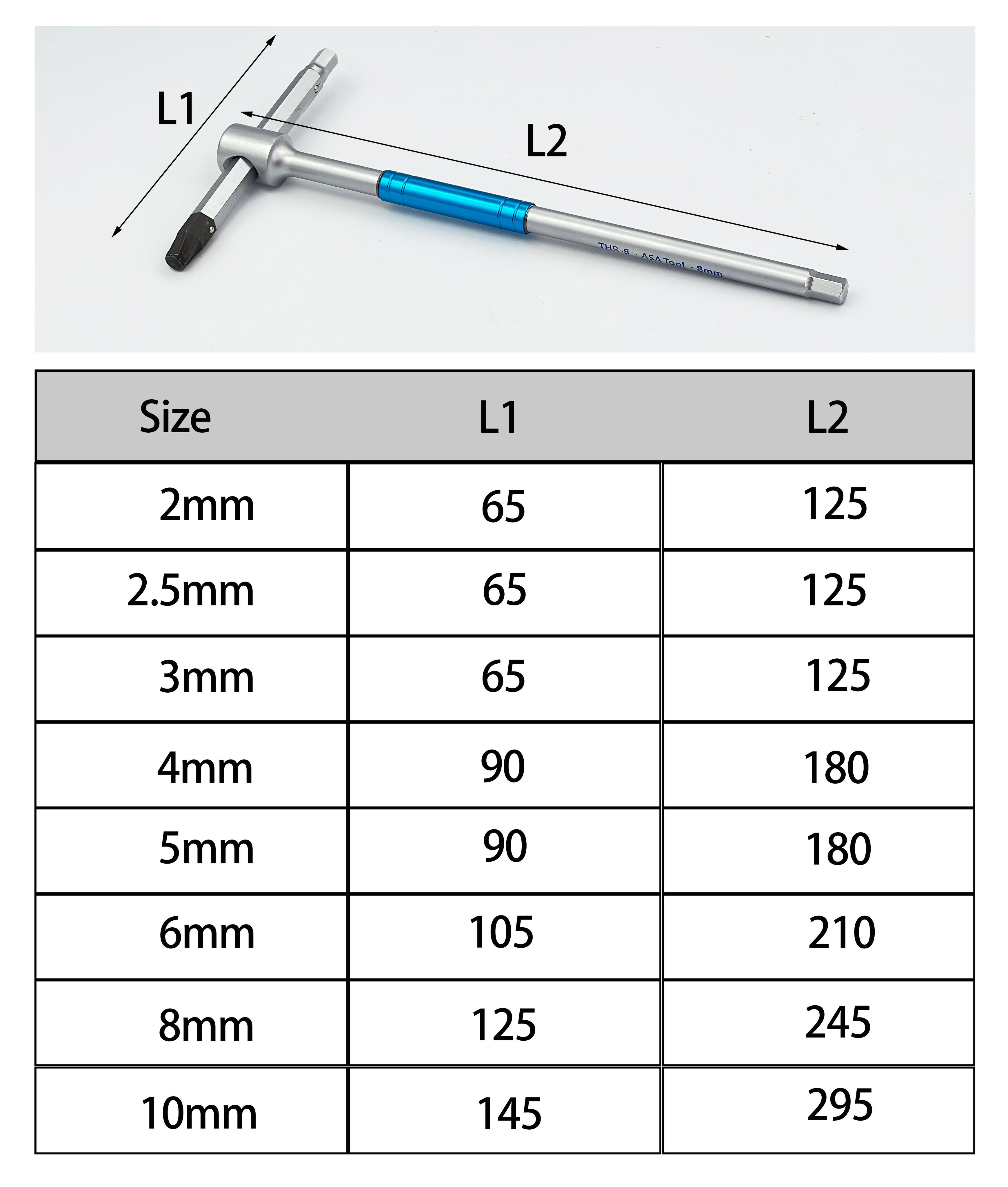 ASA|T-Type Allen Wrench Hex Screwdriver T-Type Sliding Thread+Standard ...