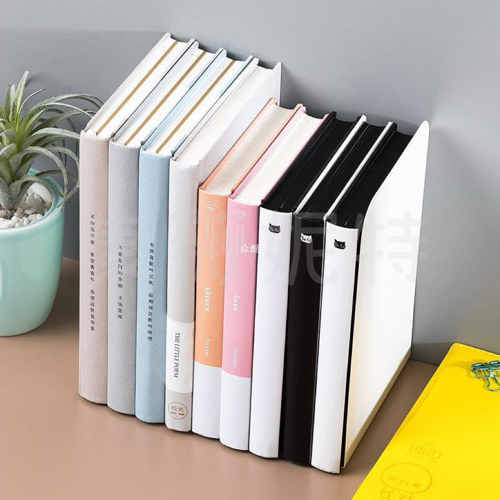 Plain Color Bookends [L-Shaped Bookshelf/Acrylic] Standing Book Muji ...