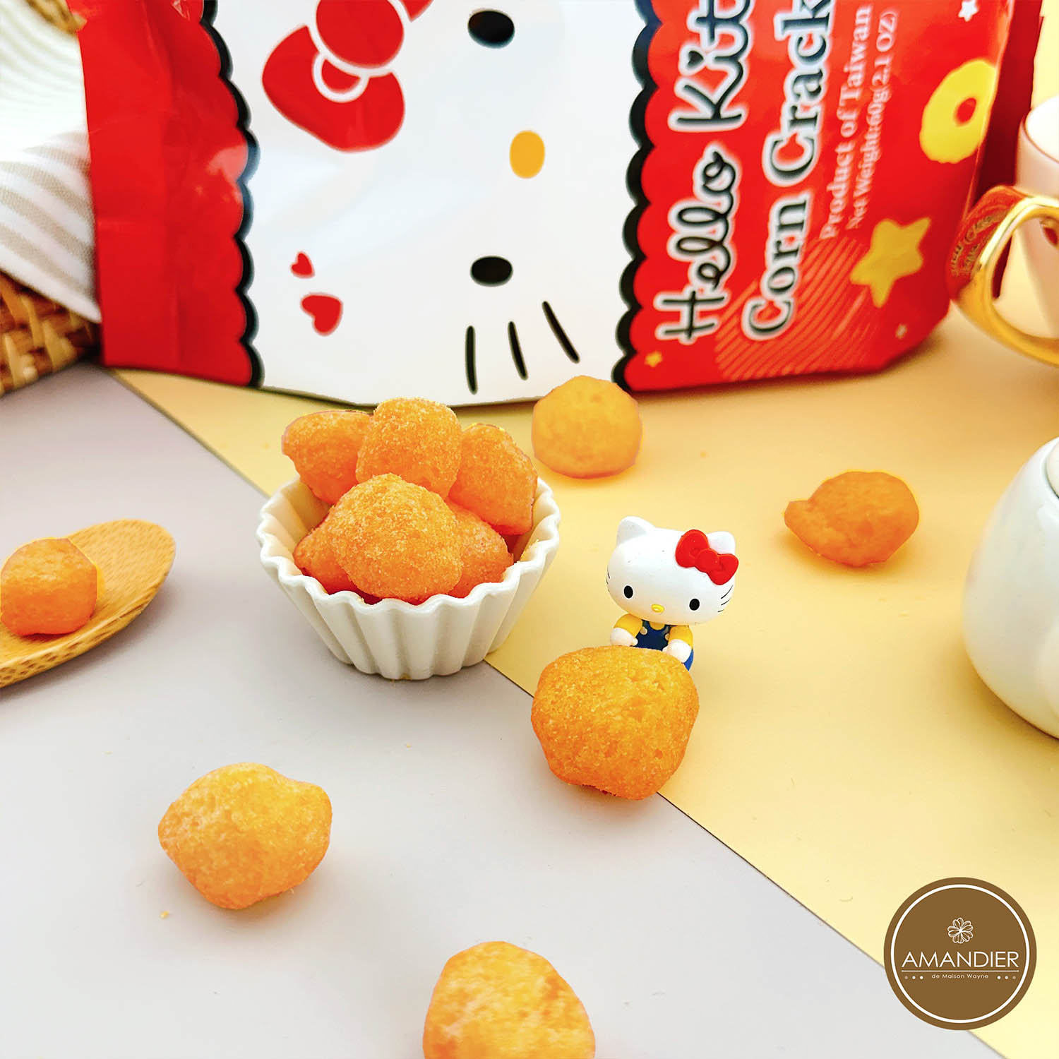 Hello Kitty Crispy Fruit Ball (Cheese Flavor) | Shopee Singapore