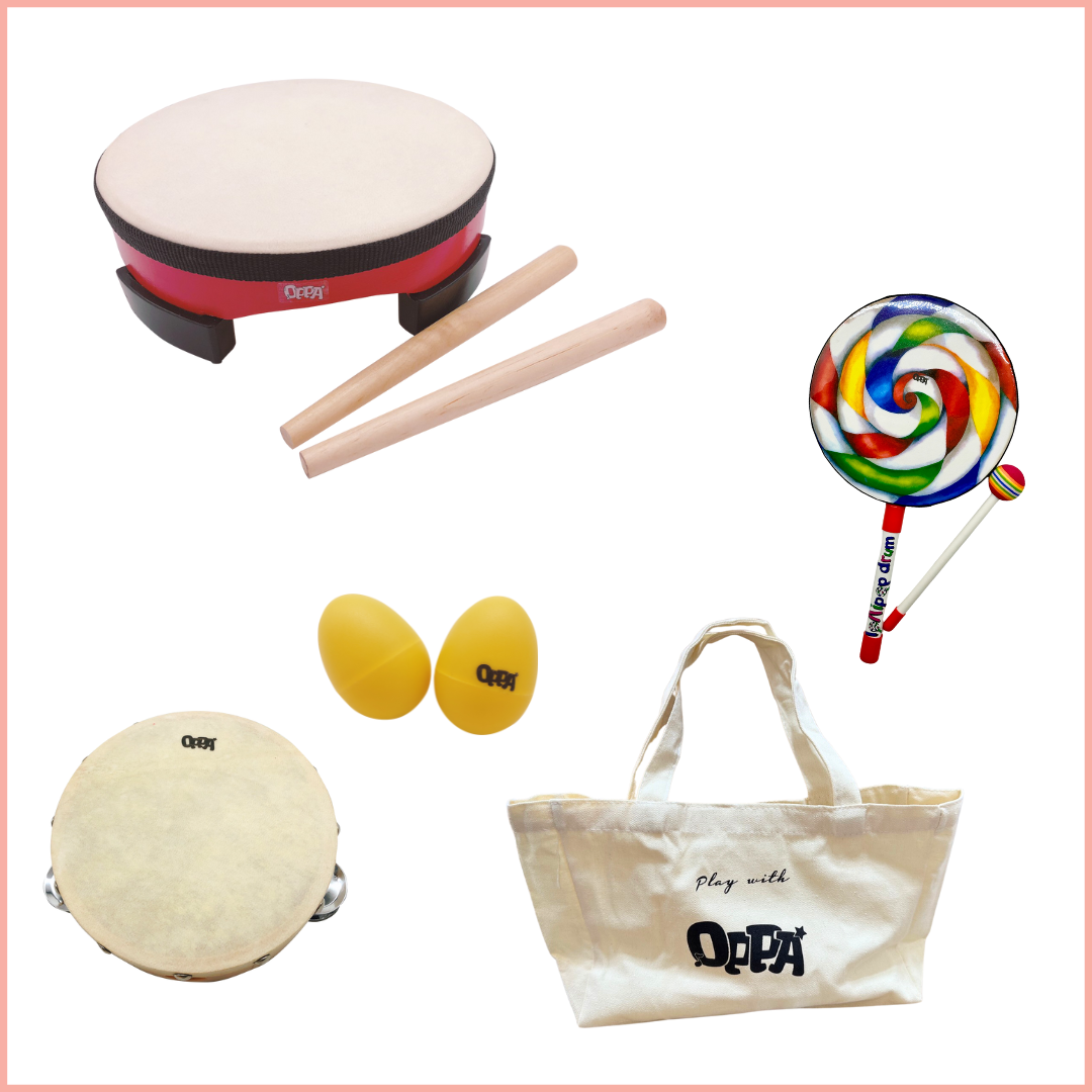 [OPPA] OPPA Musical Instruments Ground Drum Percussion Set 5pcs Eight ...