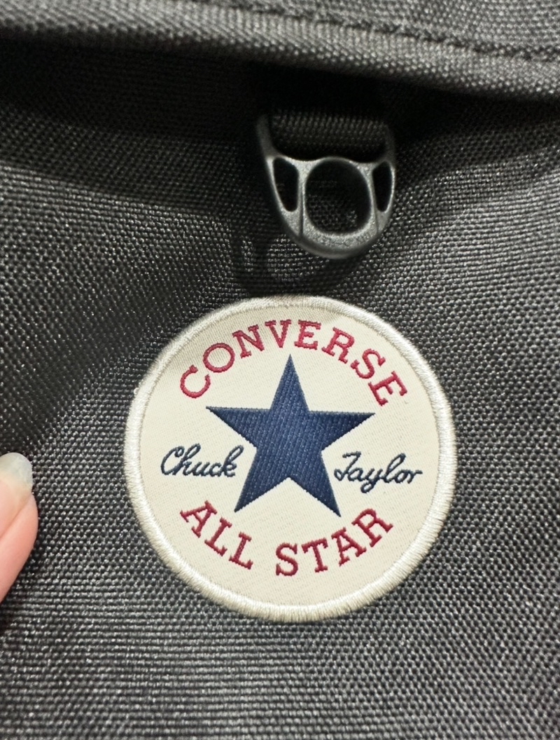 CONVERSE-Side Backpack.portable Bag-10020540-A01- Black Classic LOGO ...
