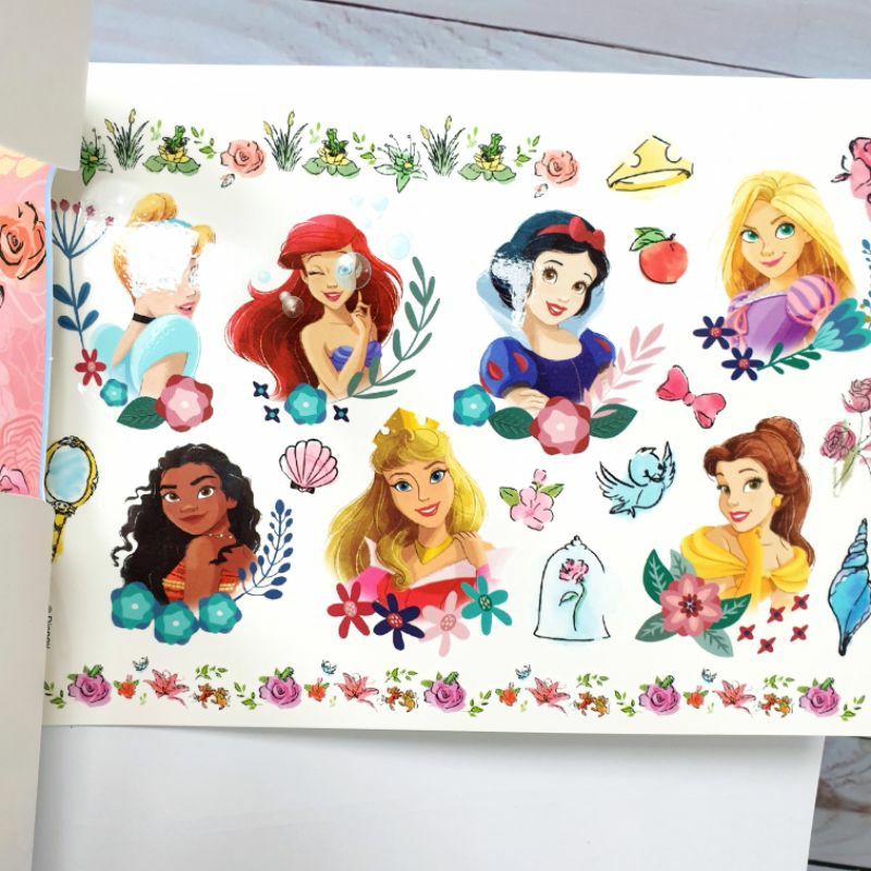 Disney Princess Tattoo Coloring Painting Stickers Book The Little ...