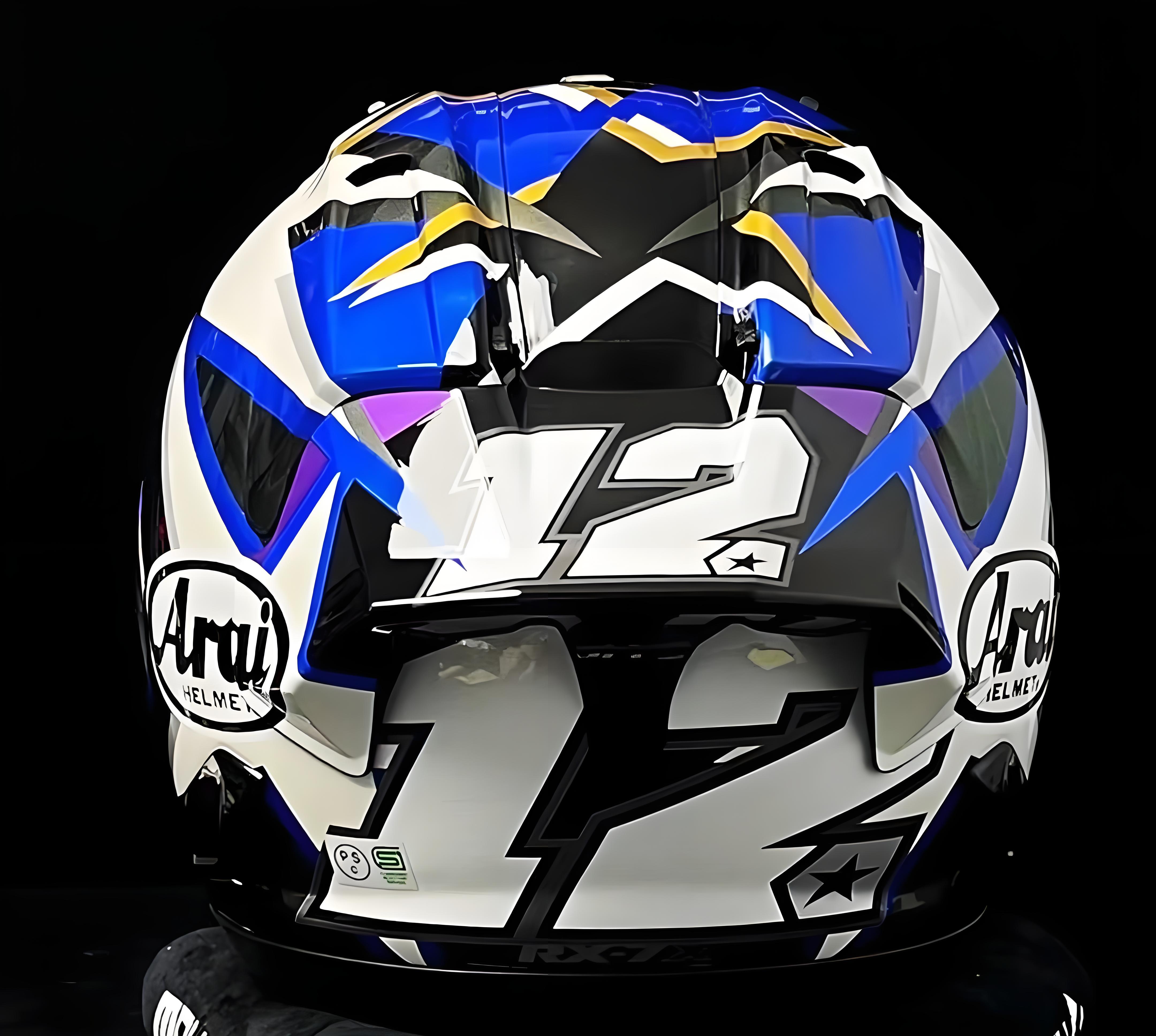 Japan Arai RX-7X Player Painted MAVERICK GP4 RX7X Safety Helmet Duck ...