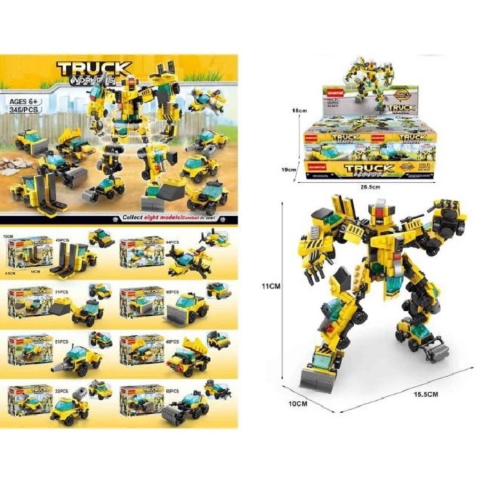 LELE BROTHER Eight-In-One Building Block Engineering Exploration Group ...