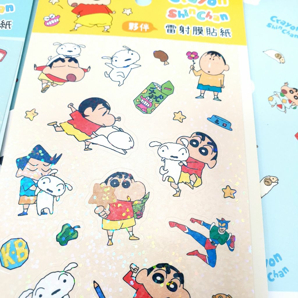 Crayon Shin-Chan Laser Film Stickers Modeling Decorative Handbook ...