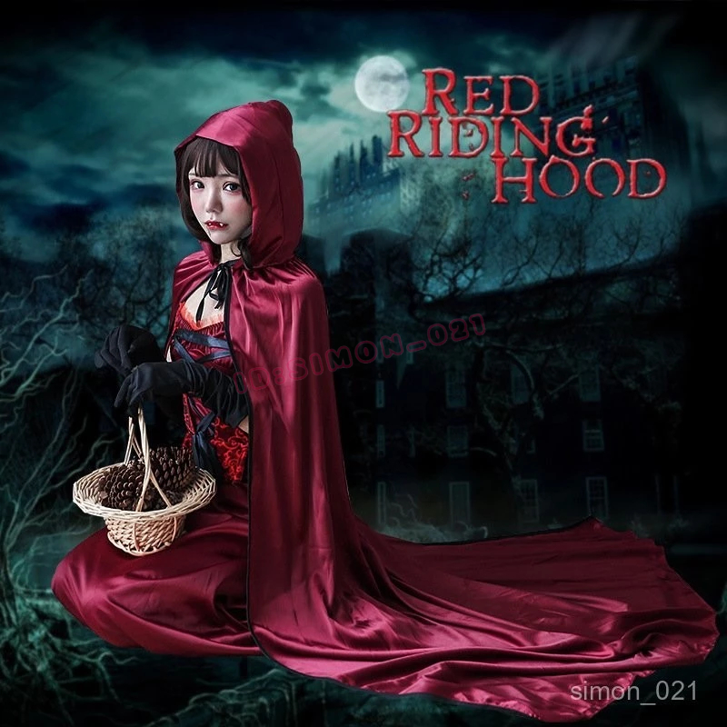 2025 Halloween Costume Little Red Riding Hood Cosplay Vampire Monster ...