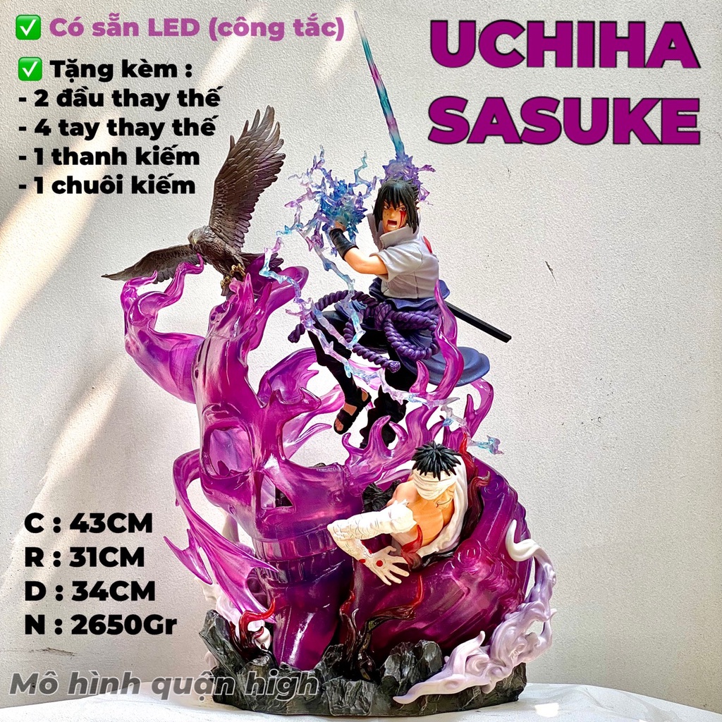 Uchiha Sasuke Model Has 43CM High LED - Sasuke susano With LED - Sasuke ...