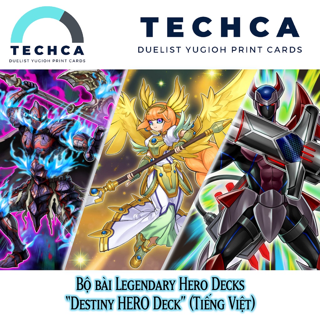 Vietnamese Print Cards - Yugioh Deck - Legendary HERO Decks "Destiny ...
