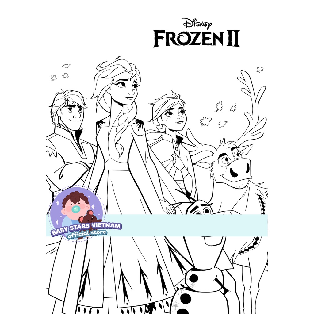 Set of 50 Elsa and Anna coloring pages for children to practice ...