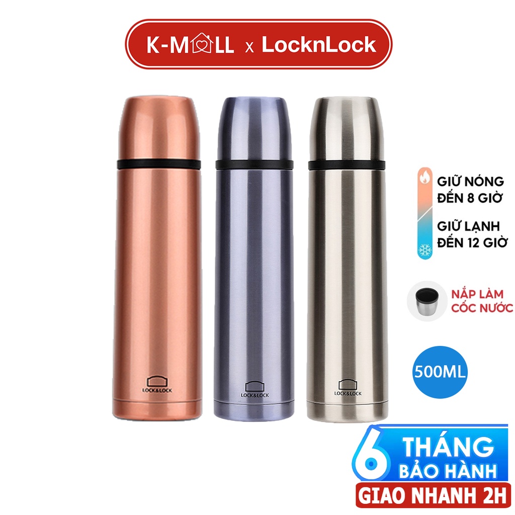 LocknLock thermos bottle 500ml Vienna LHC1430, wide mouth, lid used as ...