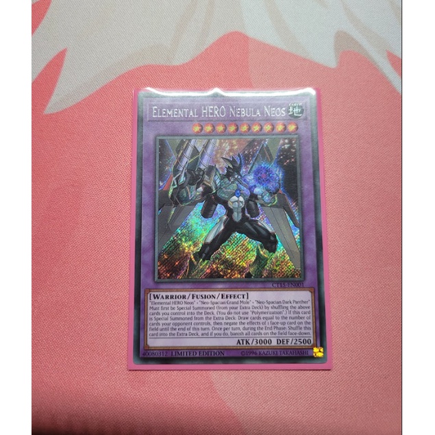 Yugioh Elemental HERO Nebula Neos CT15-EN001-SCR Card | Shopee Singapore