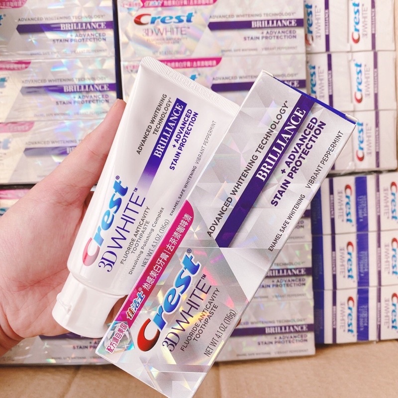 Crest 3D white Brillance toothpaste Chinese version | Shopee Singapore