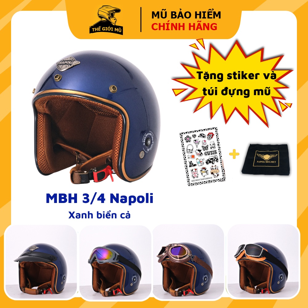 Navy blue 3/4 Sh helmet, the most compact three-quarter helmet for both ...
