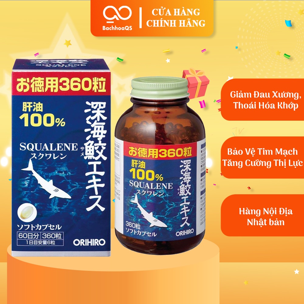 Orihiro Squalene Shark Cartilage Tablets 360 capsules - In Japan ...