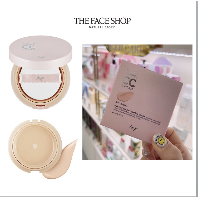 [THE FACE SHOP] Aura CC color control Cream | Shopee Singapore